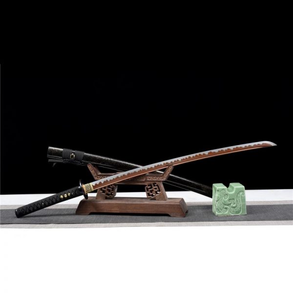 Flame Finish Blade Japanese Samurai Katana Sword - Unleash The Fury Of ...